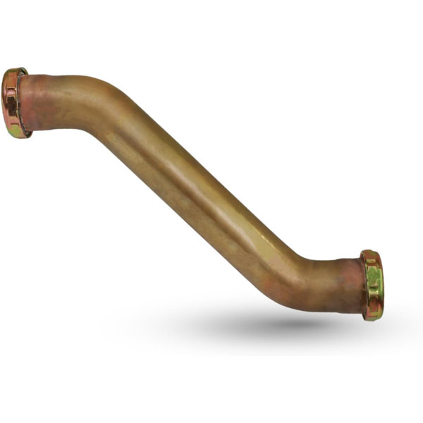 Highcraft Double Offset Tube 1-1/2" Rough Brass 17-Gauge for Bathroom Sink Tubular Drain,w/Nut ...